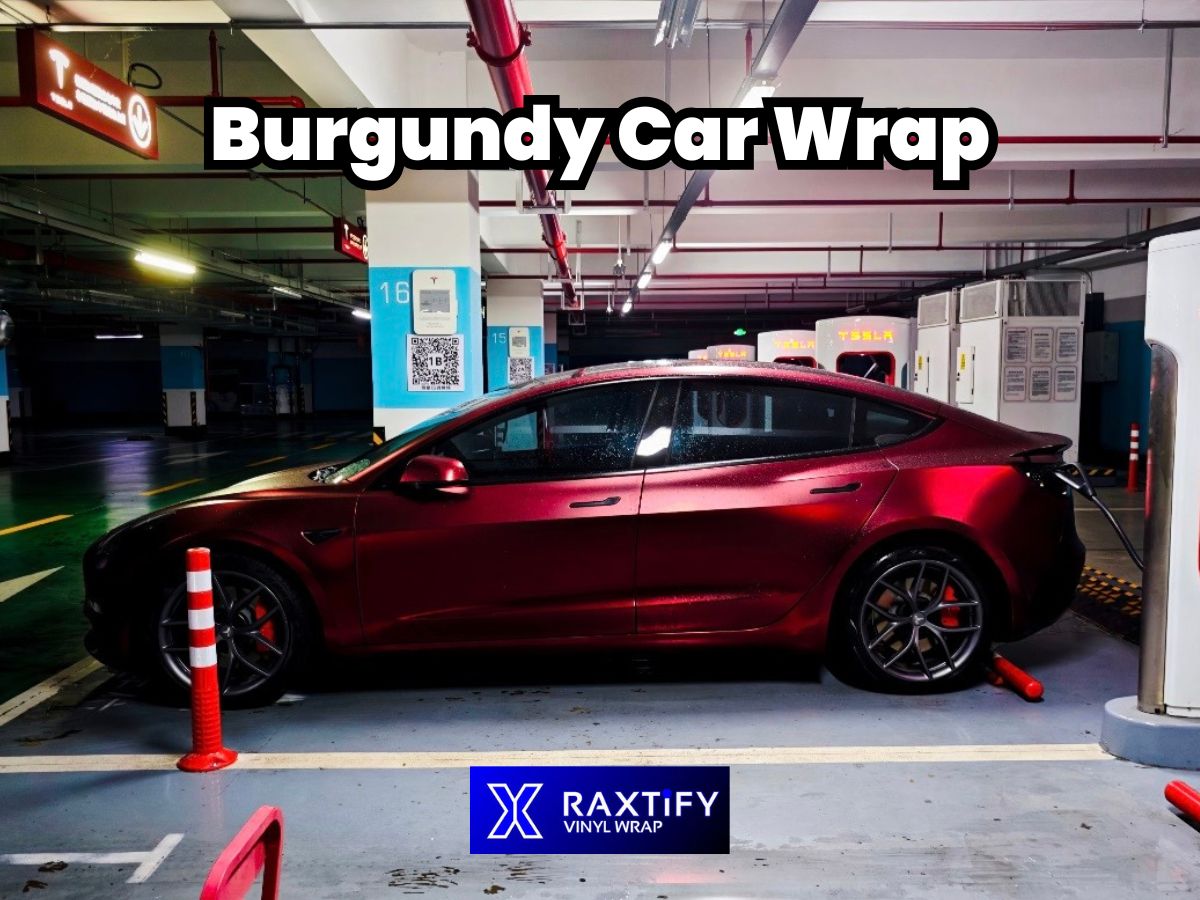 Burgundy Car Wrap: Real Photos, Color Guide and Buying Tips – RAXTiFY