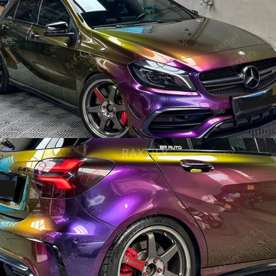 The Kaleidoscopic Effect: Black to Red Color Shift Vinyl Wrap – RAXTiFY