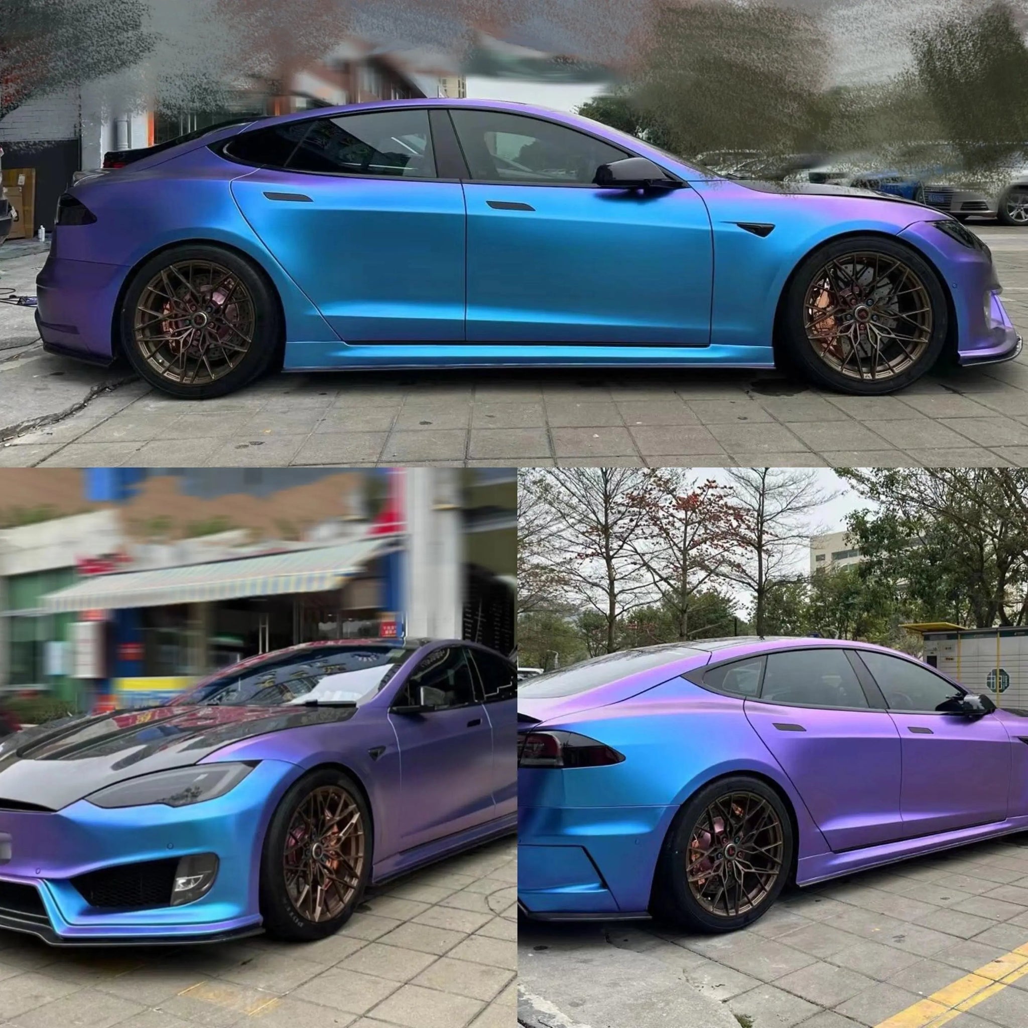 Color Shift Dazzling Aurora Blue Vinyl Wrap – RAXTiFY