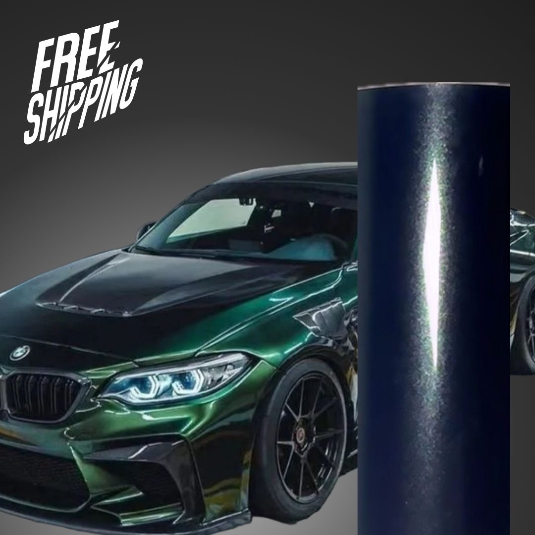 Color Shift Glitter Aurora Green Car Wrap – RAXTiFY