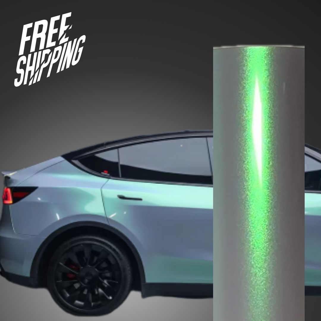 Color Shift Magic Gray Green Vinyl Car Wrap – RAXTiFY