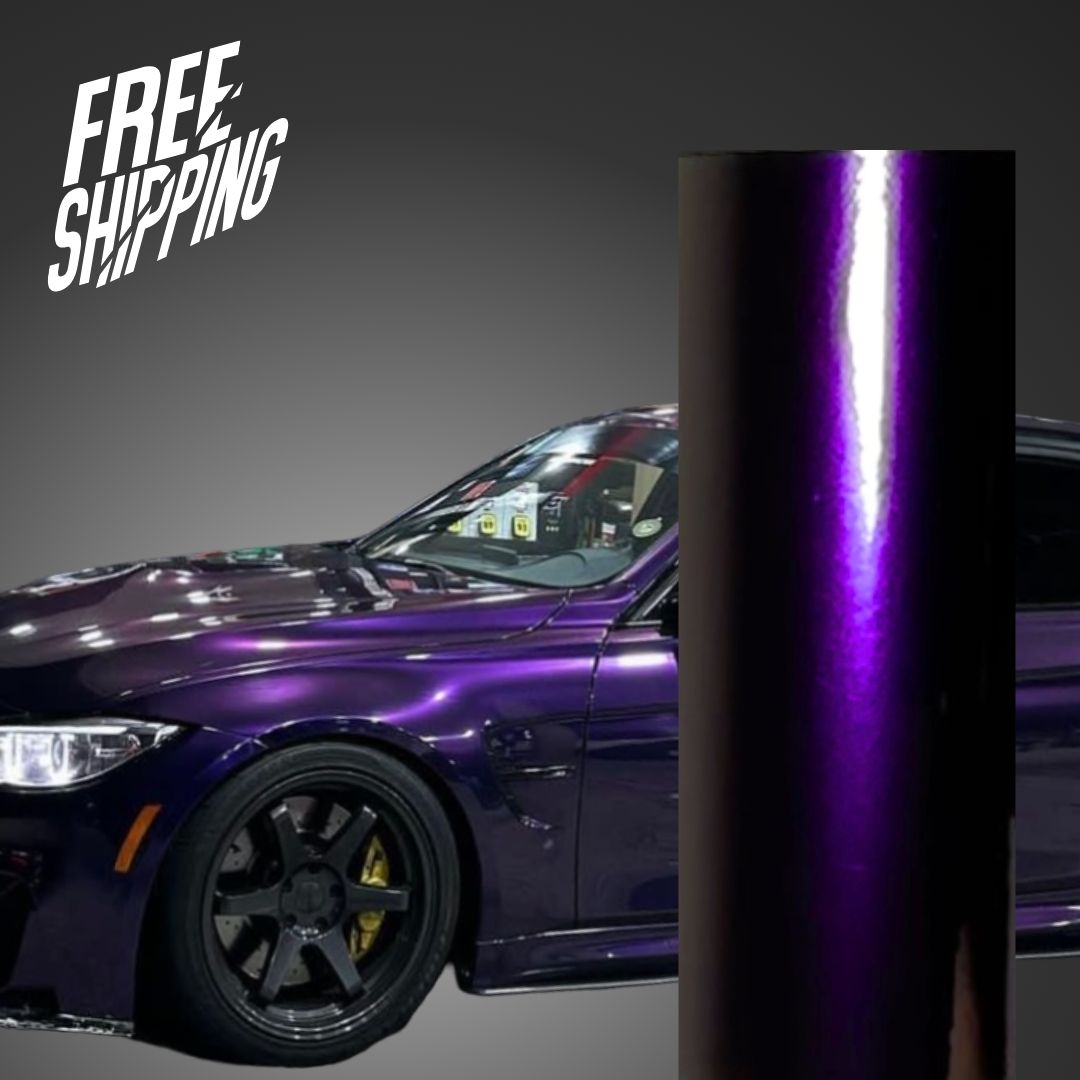 Gloss Metallic Midnight Purple Vinyl Car Wrap – RAXTiFY
