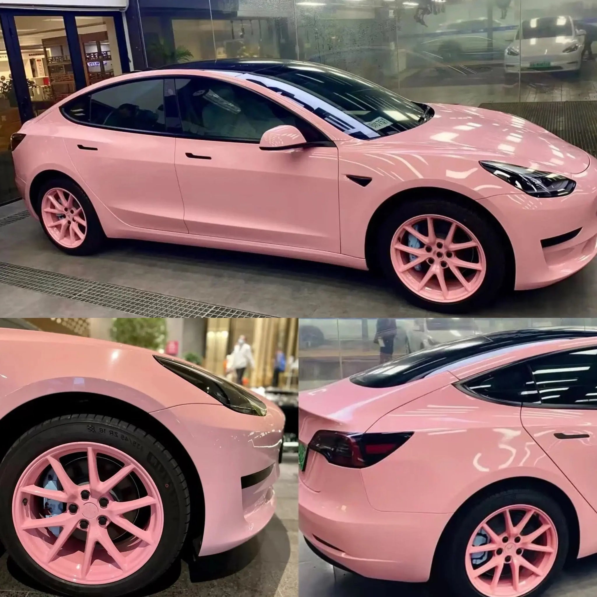 Gloss Baby Pink Vinyl Wrap for Vehicles – RAXTiFY
