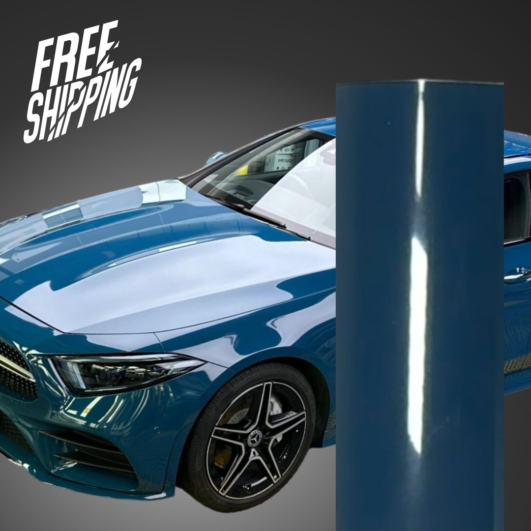 Gloss Deep Blue Vinyl Wrap