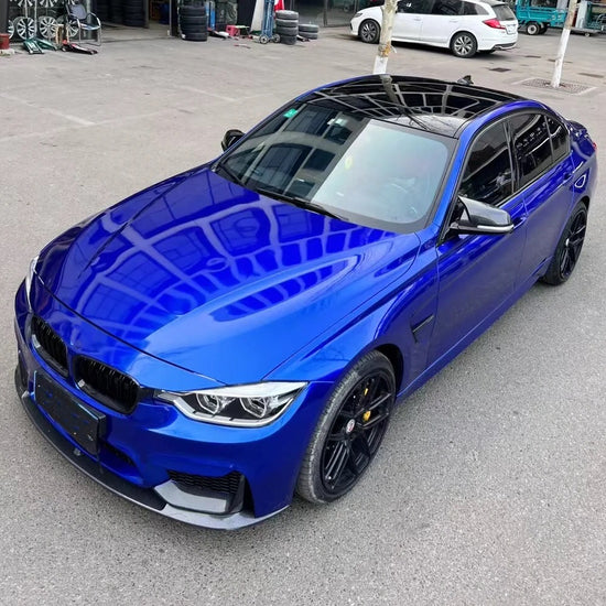 Gloss Metallic Deep Blue Vinyl Wrap