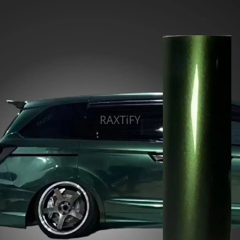 Gloss Metallic Forest Green Car Wrap – RAXTiFY
