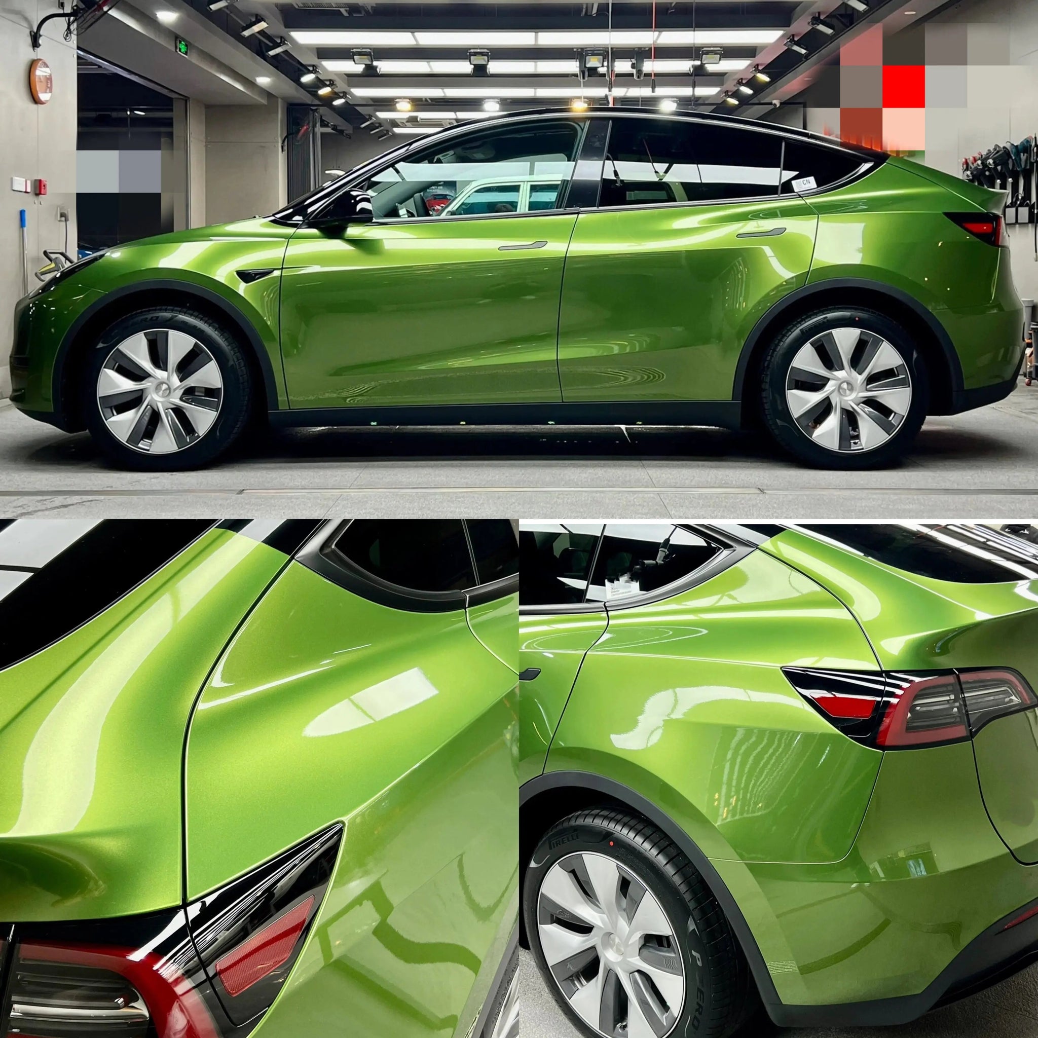 Gloss Metallic Mamba Green Car Wrap – RAXTiFY