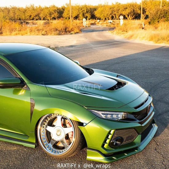 Gloss Metallic Mamba Green Car Wrap – RAXTiFY