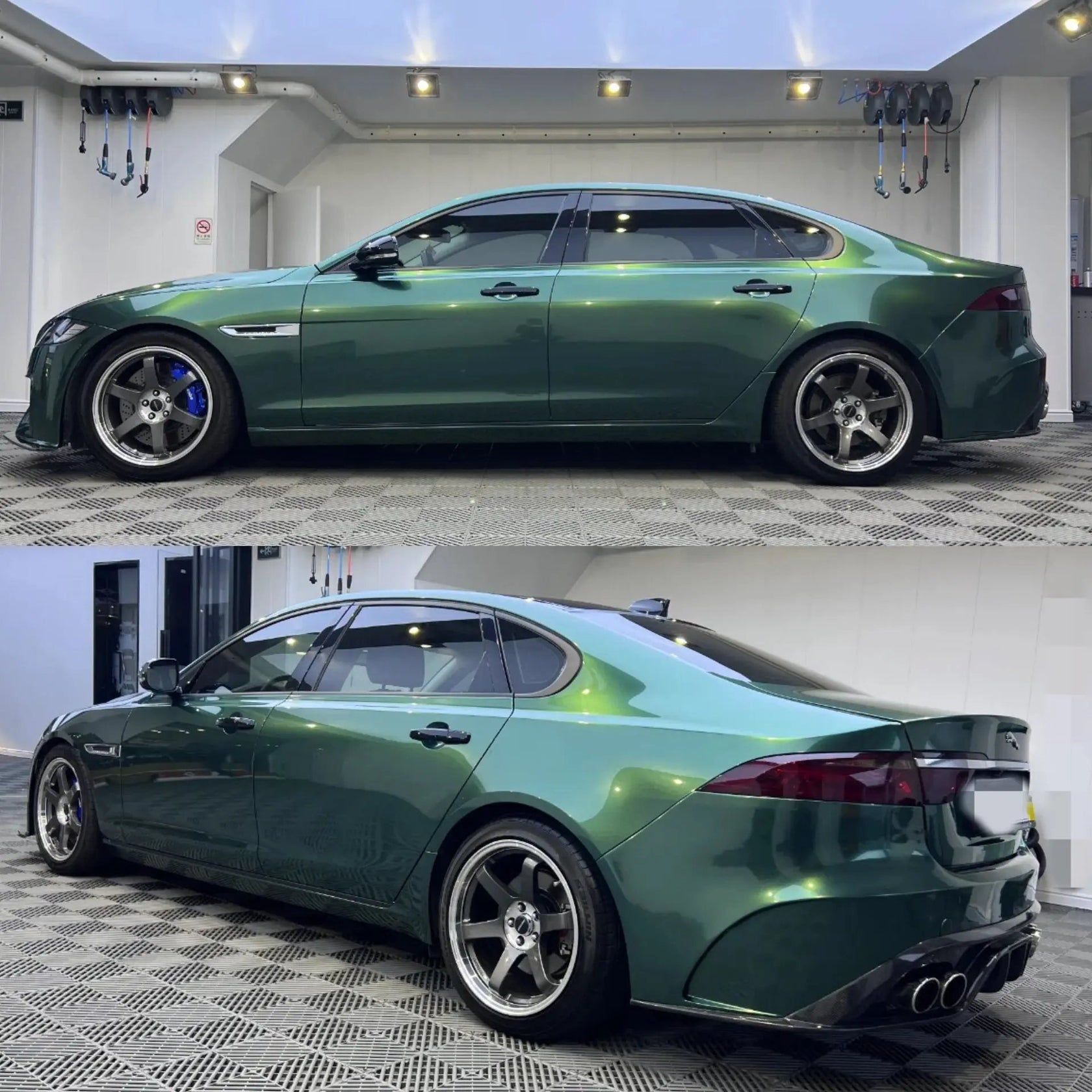 Gloss Metallic Racing Green Car Wrap – RAXTiFY