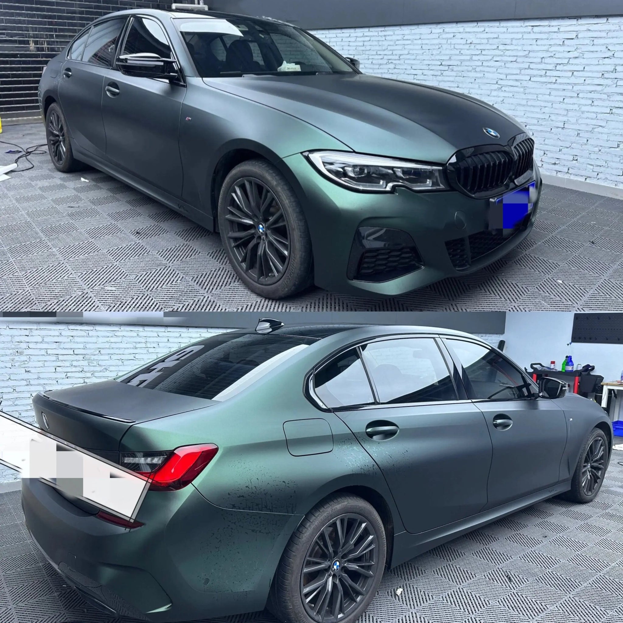 Satin Chrome Hunter Green Car Wrap – RAXTiFY