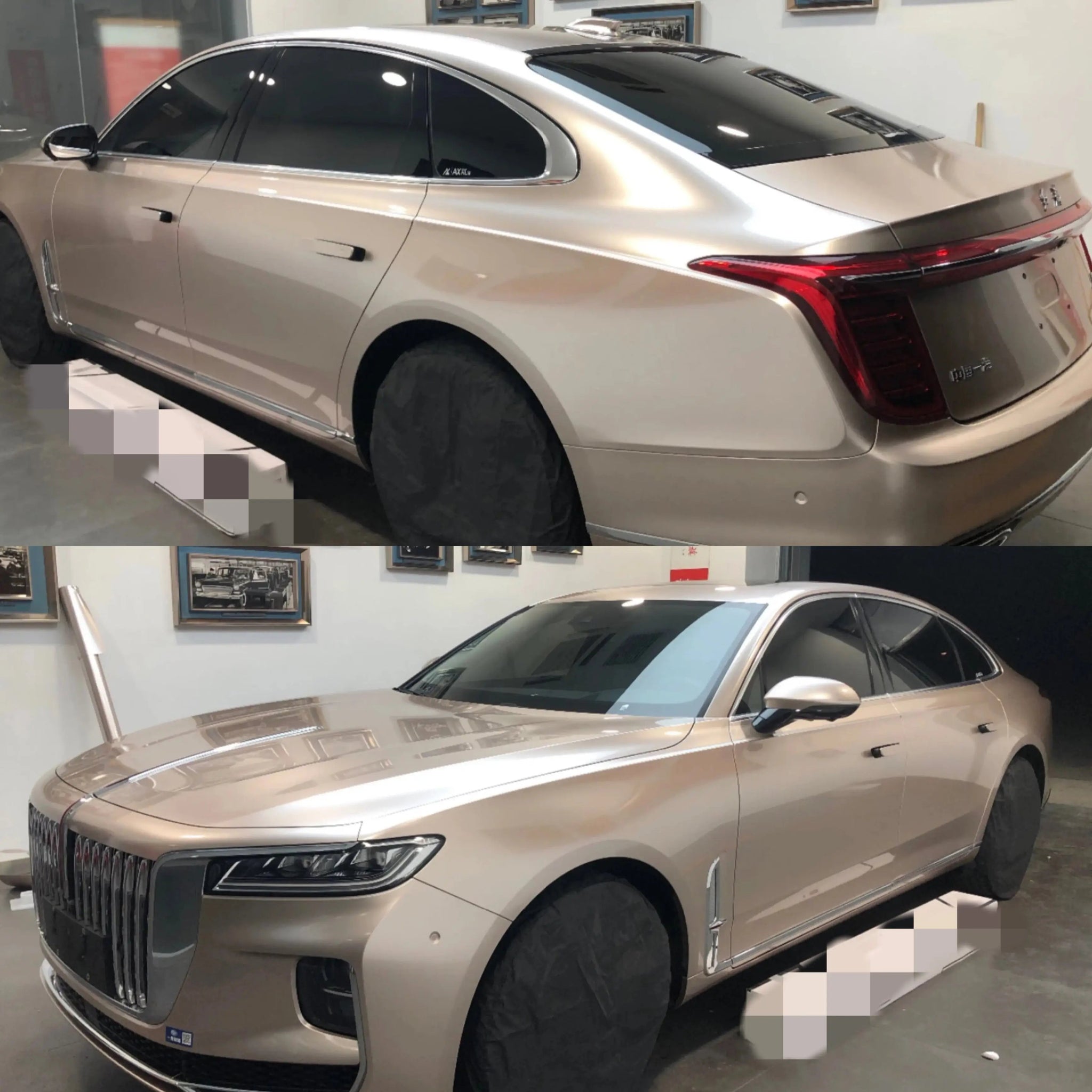 Gloss Metallic Champagne Gold Car Wrap – RAXTiFY