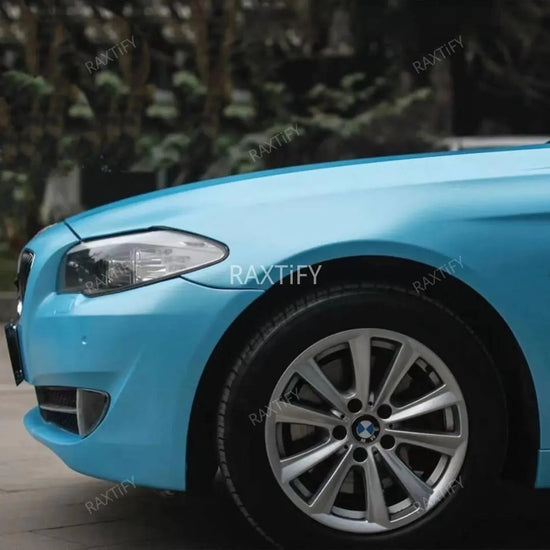 Satin Metallic Sky Blue Vinyl Wrap – RAXTiFY