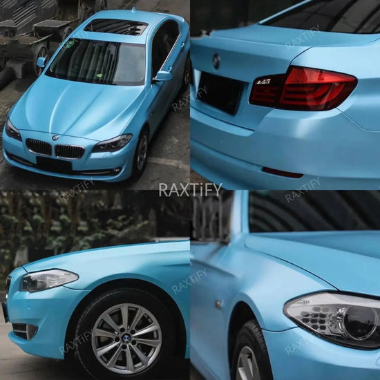 Satin Metallic Sky Blue Vinyl Wrap – RAXTiFY