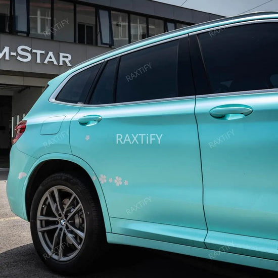 Satin Metallic Tiffany Blue Vinyl Wrap – RAXTiFY