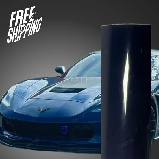 Super Gloss Midnight Blue Car Wrap – RAXTiFY