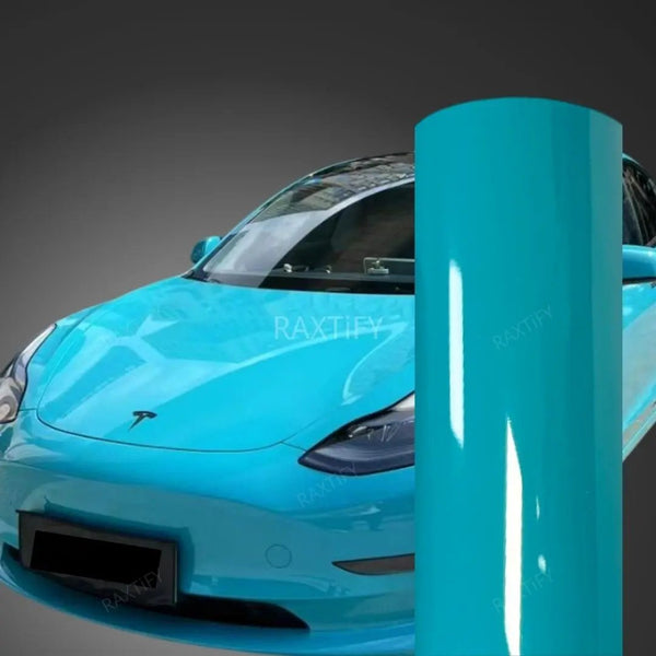Super Gloss Sea Blue Car Wrap – RAXTiFY