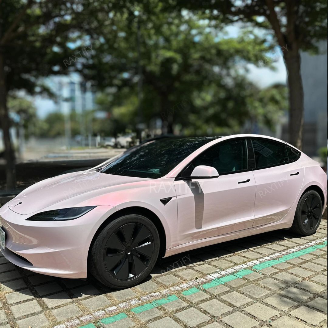 Ultra-Gloss Metallic Pink White Paint Protective Film (High Grade TPU ...